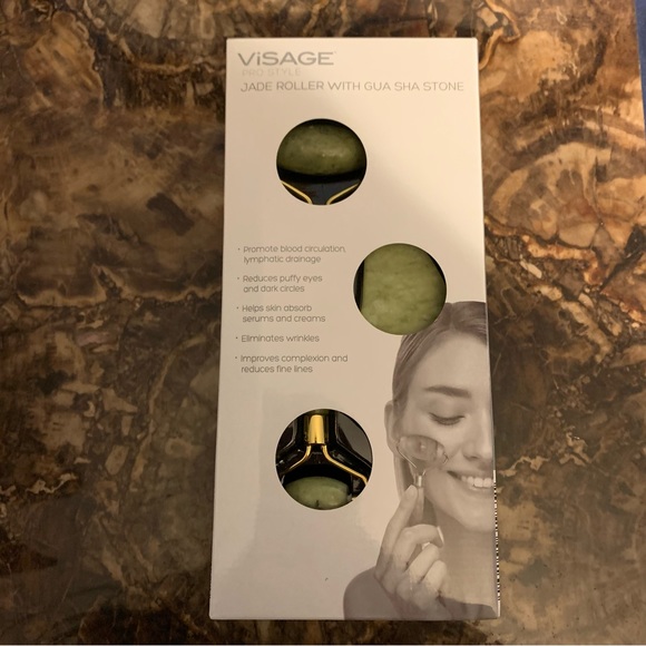 visage | Skincare | Visage Jade Roller Gua Sha Stone Set | Poshmark